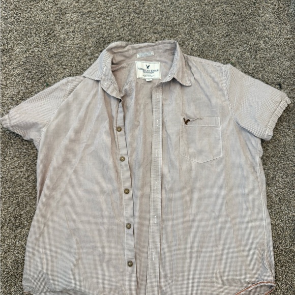 Wrangler | Shirts | Wrangler Mens Tan Checkered Button Down Shirt ...